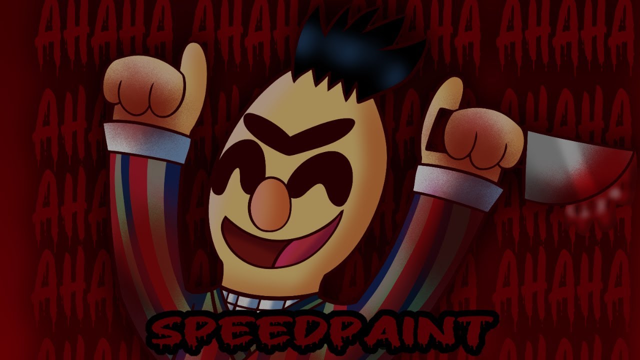 Bert is evil speedpaint (⚠️ blood) - YouTube