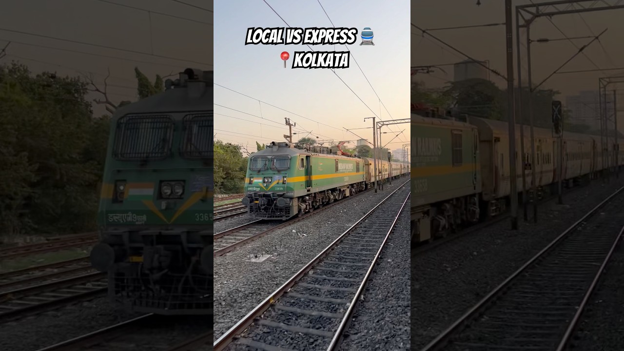 Local Train Vs Express Train #music #phonkmusic #audio#railway # ...