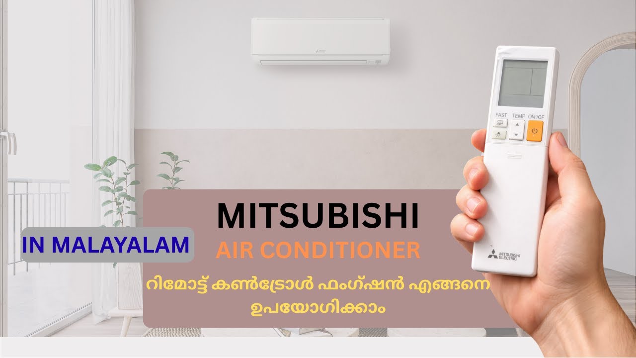 Mitsubishi AC Remote Engane Use Cheyyam? | Malayalam Demo - YouTube
