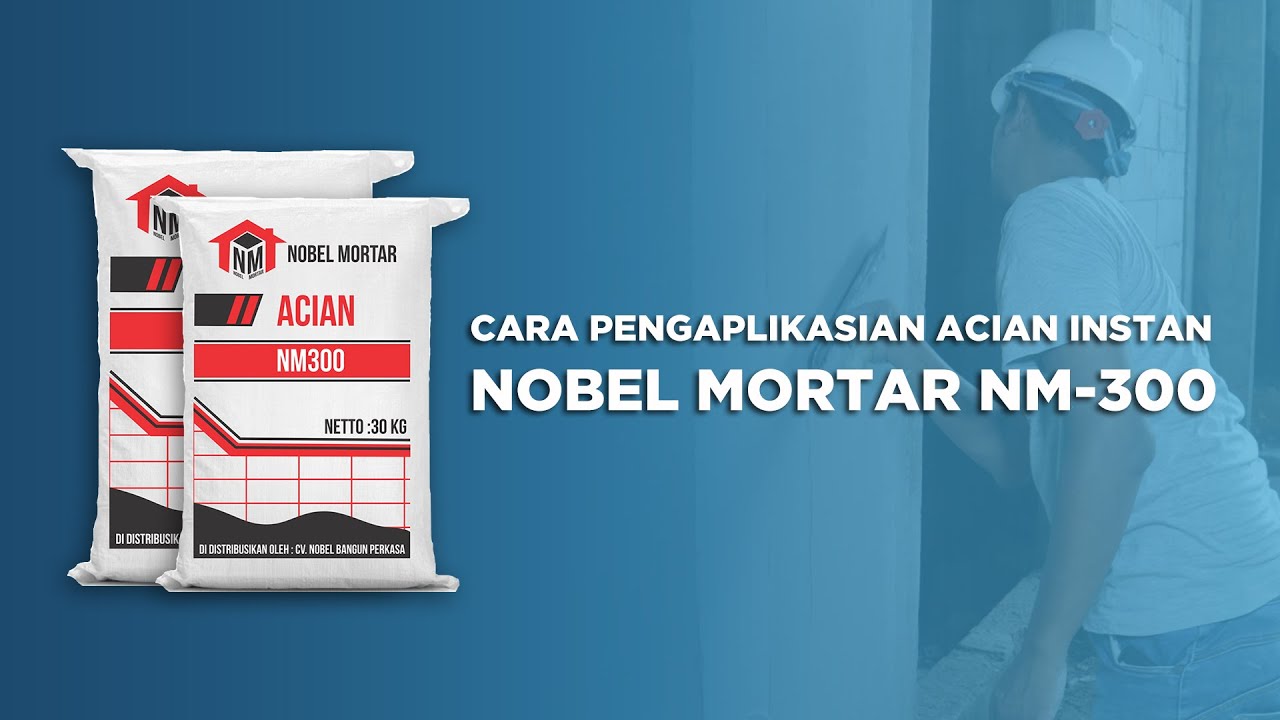 Tutorial Aplikasi Acian Instan | Nobel Mortar NM-300 - YouTube
