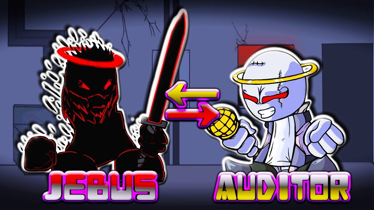 FRIDAY NIGHT FUNKIN DRAWING \ JEBUS AND AUDITOR SWAP \ FNF \ SPEEDPAINT ...