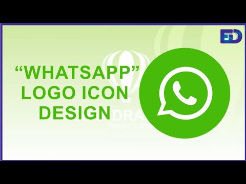 How to make WhatsApp logo Icon design in coreldraw.Corel draw tutorial ...