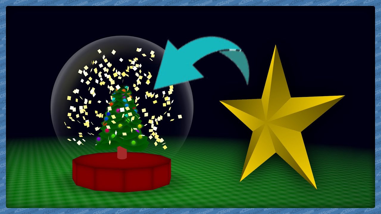 Adding a CSS star to a CSS Christmas tree - YouTube