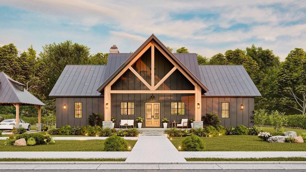 Charming 3-Bedroom Home with Open Living | Haystack House Plan | Plan ...