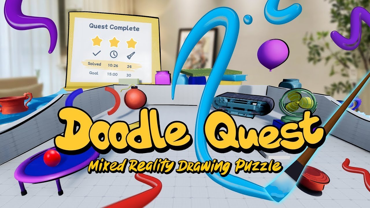 Doodle Quest: Mixed Reality Draw Puzzle | PREVIEW PURE VR GAMEPLAY ...