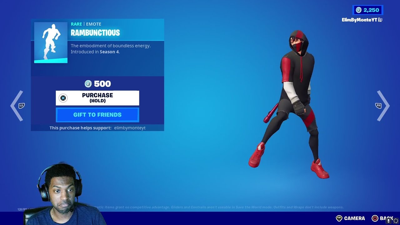 RAMBUNCTIOUS (Rare) Emote BACK In Fortnite Item Shop! - YouTube