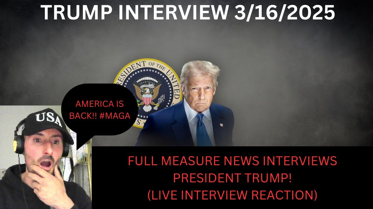 PRESIDENT DONALD TRUMP INTERVIEW FT. FULL MEASURE! (LIVE EP 1 ...