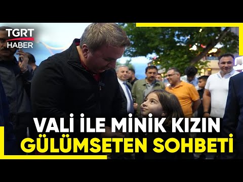 Eli Çatlayan Minik Kızın Erzincan Valisi Hamza Aydoğdu ile Sohbeti Tebessüm Ettirdi! - TGRT Haber