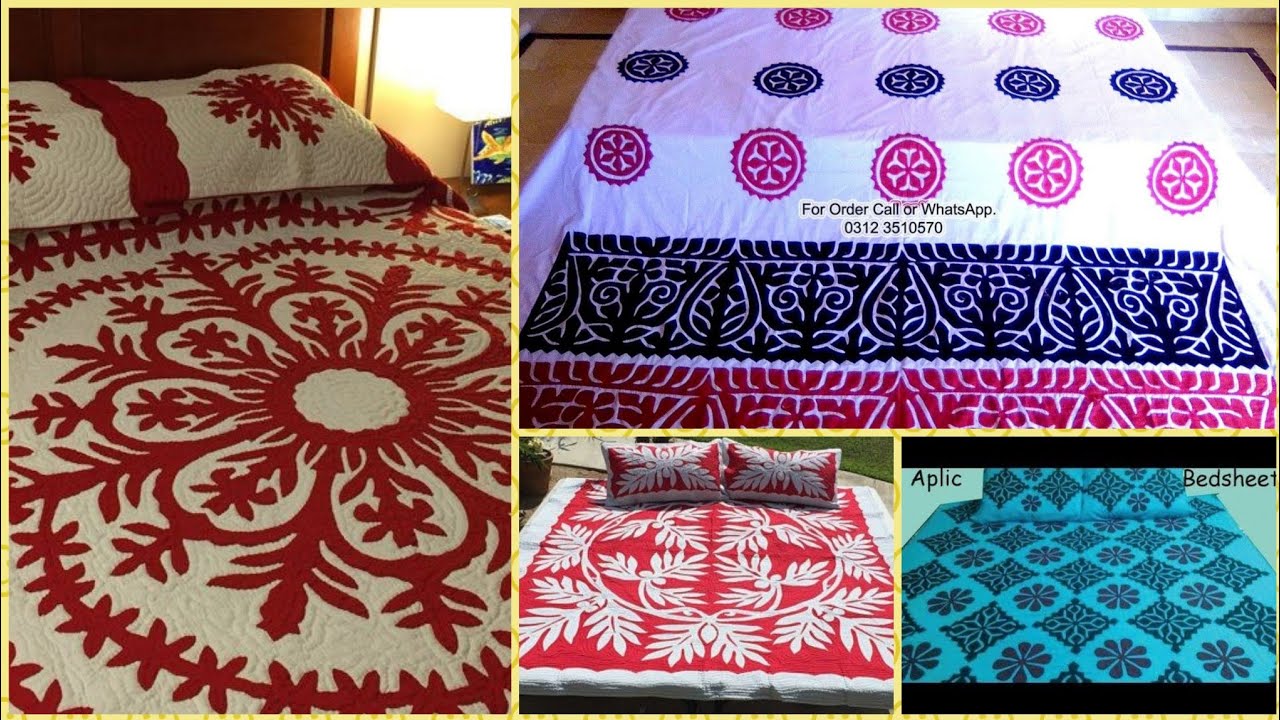 Applic Sindhi Really By Applic Work Bed Sheets - YouTube