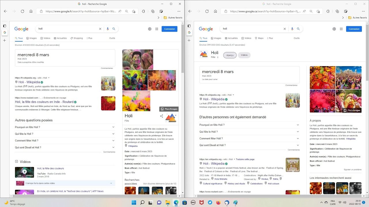 DSI. Google Easter Eggs. Chapitre 7. Holi - YouTube