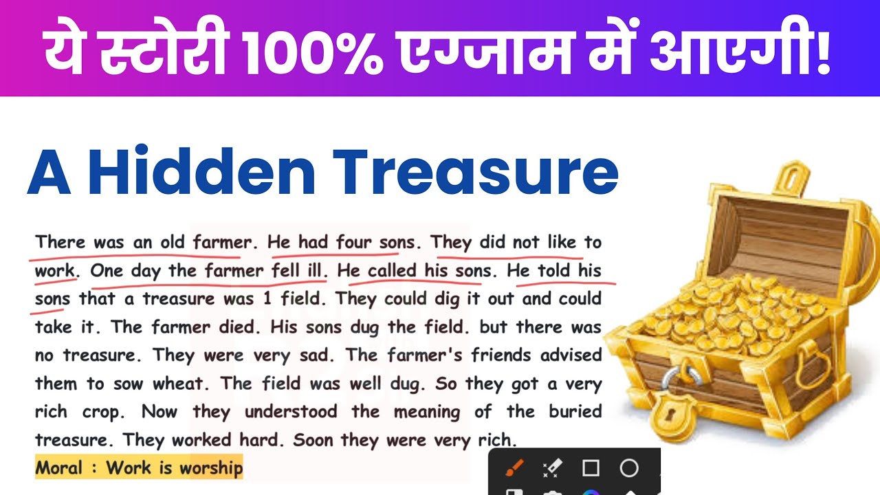 The hidden treasure story in english #storywriting #english #story ...