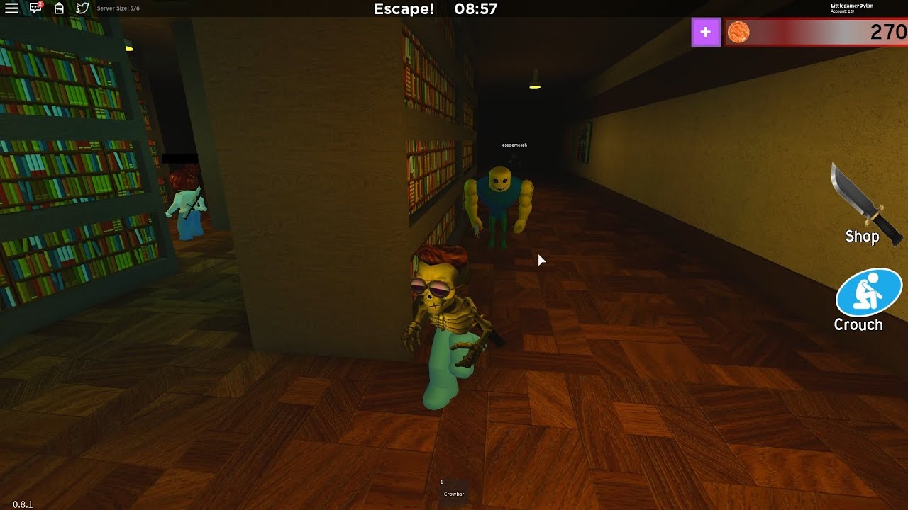 CHAPTER 2 LIBRARY ESCAPE BAKON ROBLOX - YouTube