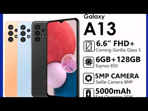 SAMSUNG GALAXY A13 2022 warna peach - YouTube
