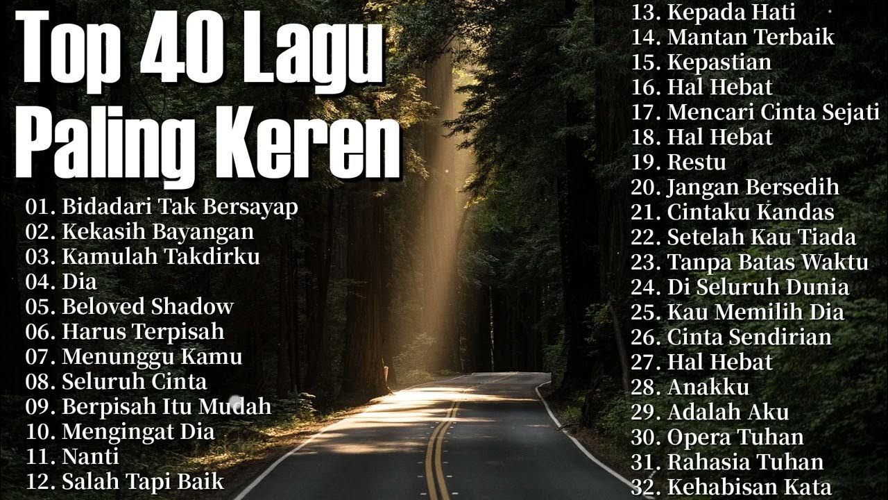 Top 40 Lagu Paling Keren - Lagu Pop Hits Indonesia - YouTube