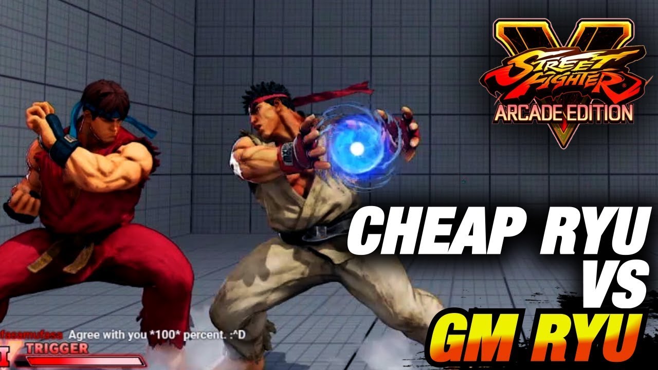 SFV AE * CHEAP Ryu VS GRANDMASTER Ryu / FT3 (Ft. Protunic) - YouTube