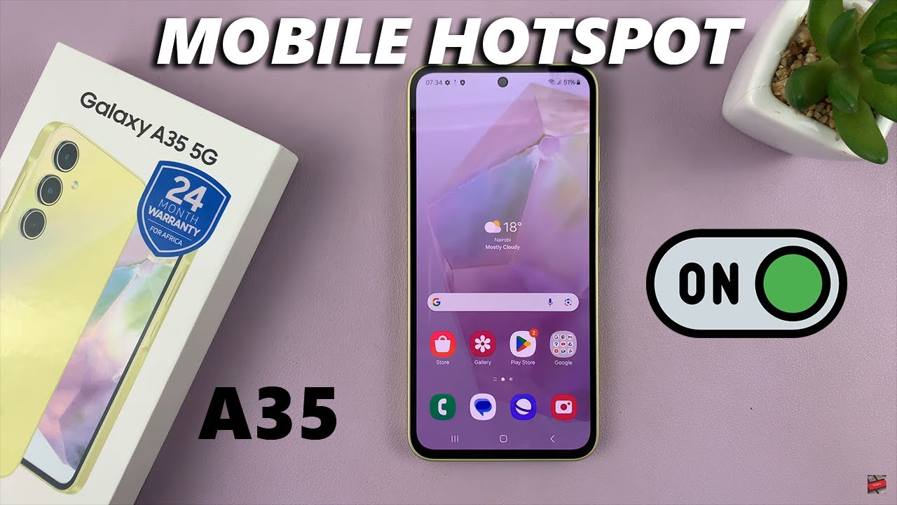 How To Enable Mobile Hotspot On Samsung Galaxy A35 5G - YouTube