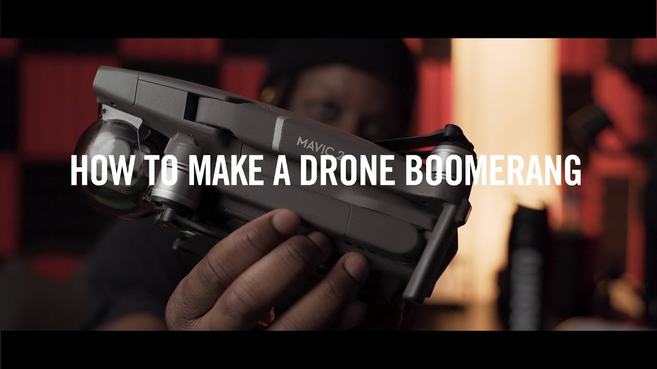 HOW TO MAKE THE PERFECT DRONE BOOMERANG (KINDA) - YouTube