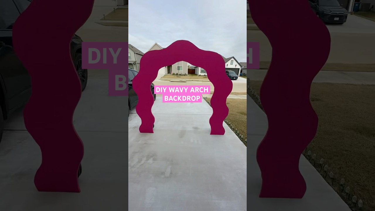 DIY FOLDING WAVY ARCH BACKDROP. Drop your questions in the comments! # ...