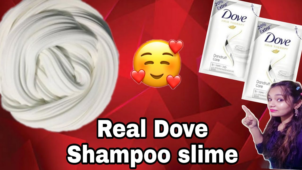 Shampoo slime !! Dove shampoo slime!! How to make slime with dove ...