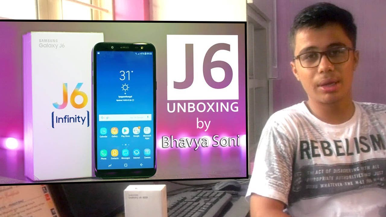 Samsung J6 Infinity Unboxing | by-Bhavya soni - YouTube