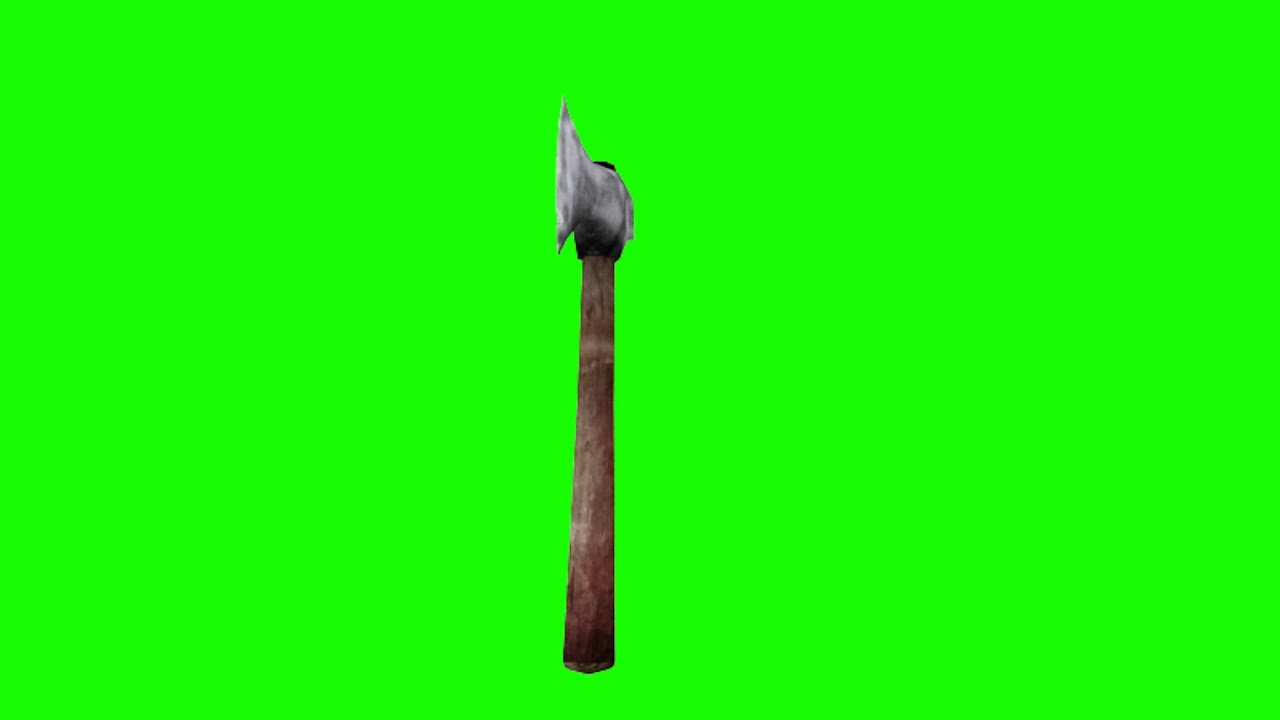 AXE flying effect 02 in green screen free stock footage - YouTube