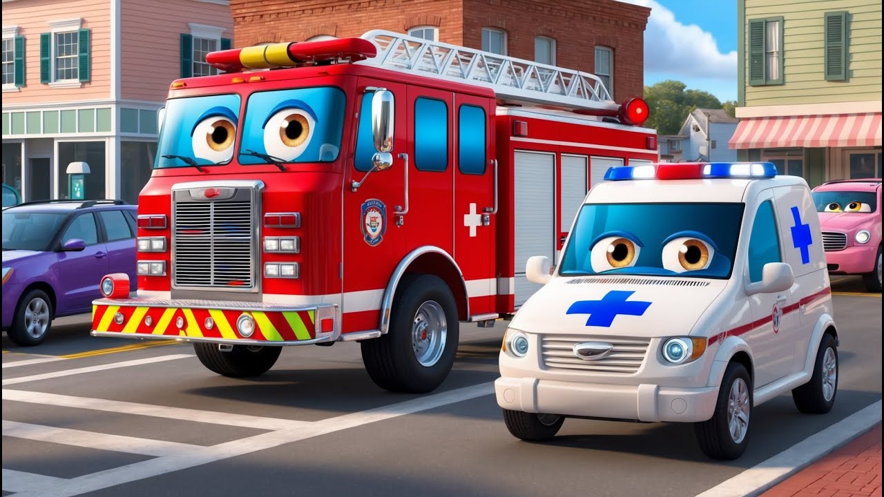 Fire Truck and Ambulance Adventure – Helping Friends! - YouTube