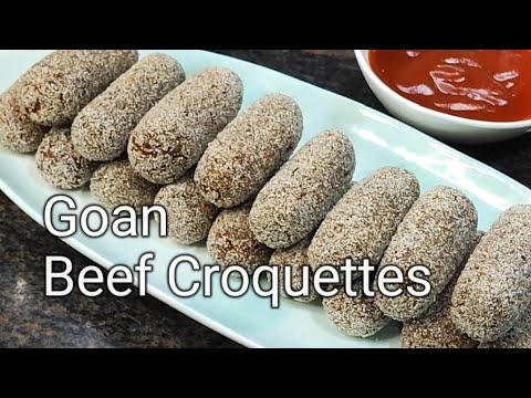 Goan Croquettes Recipe | How To Make Goan Beef Croquettes | Goan Snacks ...