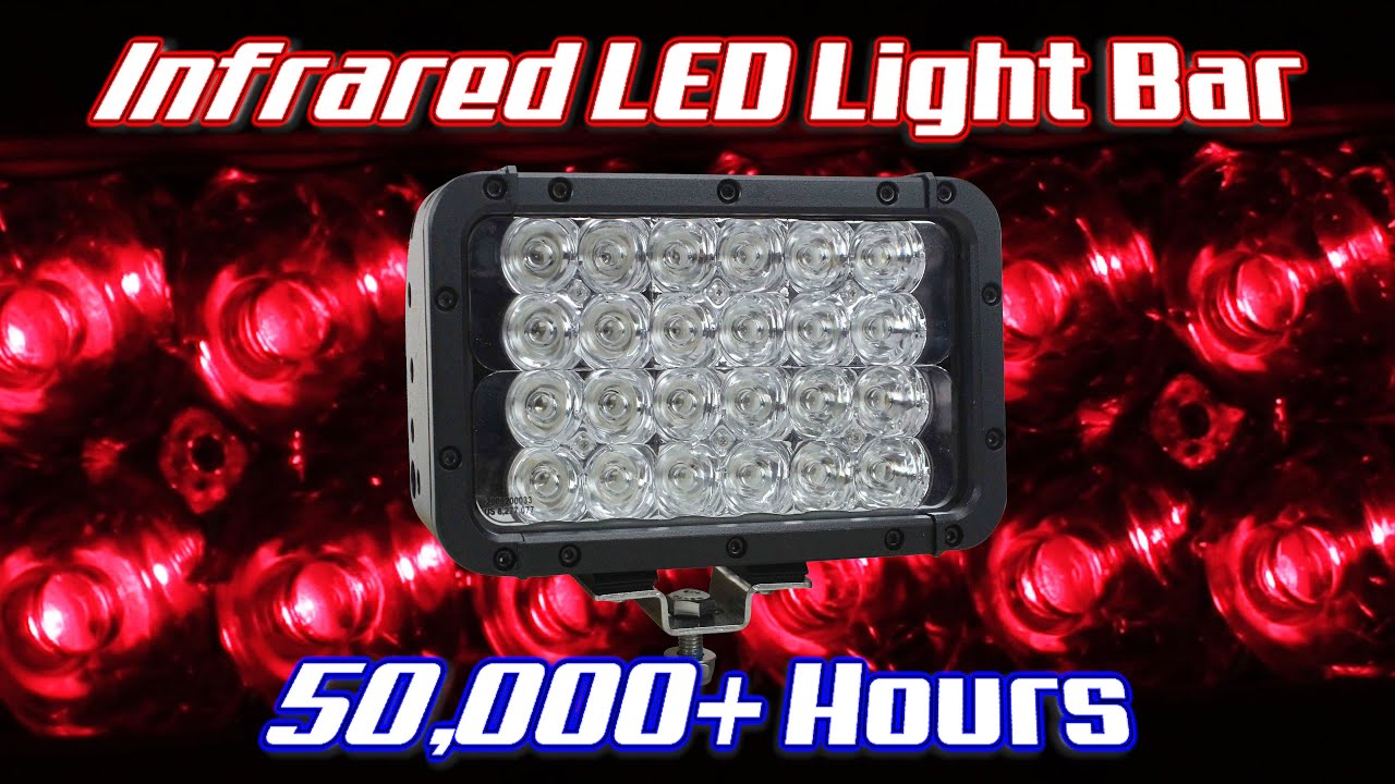 Infrared LED Light Bar System - Spot/Flood Light Combination - YouTube