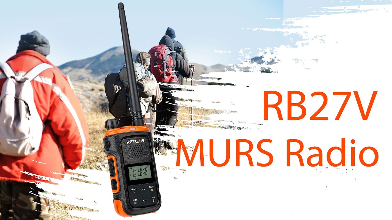 RB27V 5CH MURS Handheld Two-Way Radio - YouTube