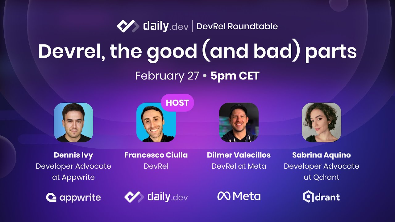 Devrel, the good (and bad) parts - YouTube
