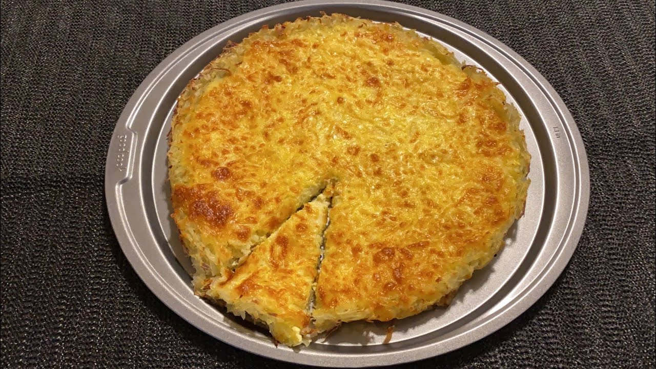Hash brown pizza😋/ crust/ easy recipe - YouTube