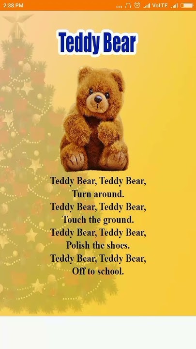 Teddy 🧸 bear teddy bear 🐻 turned around poem #poems #story #kavita # ...