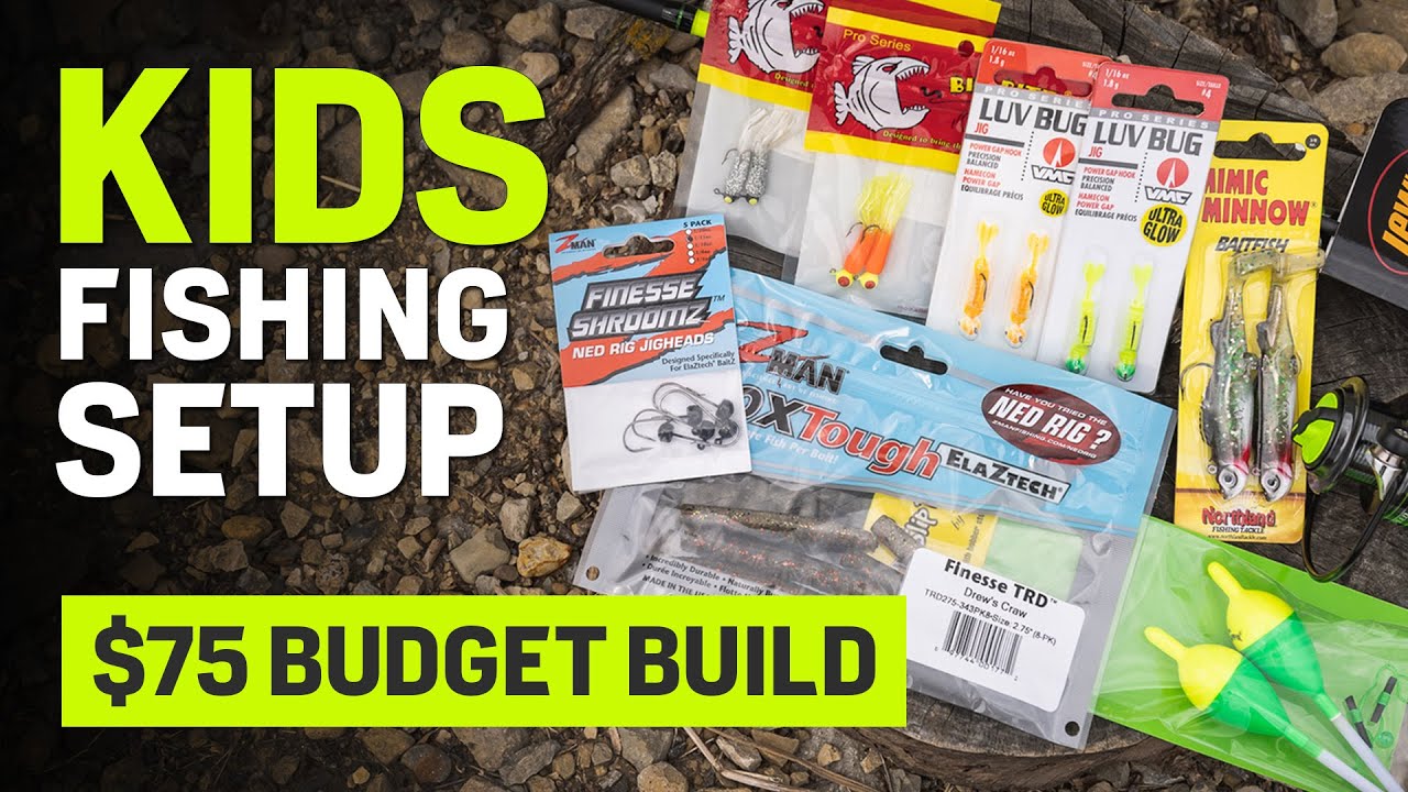 KIDS Fishing Setup // $75 Budget Build - YouTube