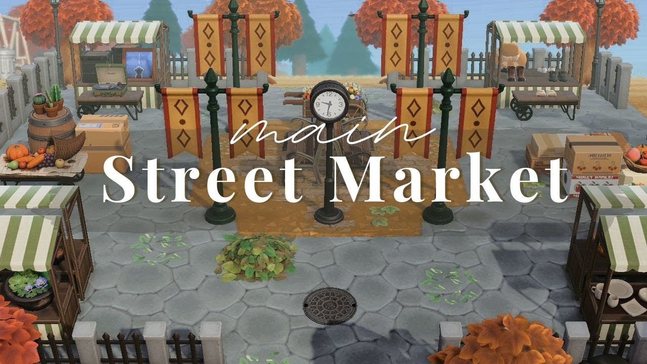 Main Street Market | Speed Build | Animal Crossing New Horizons - YouTube