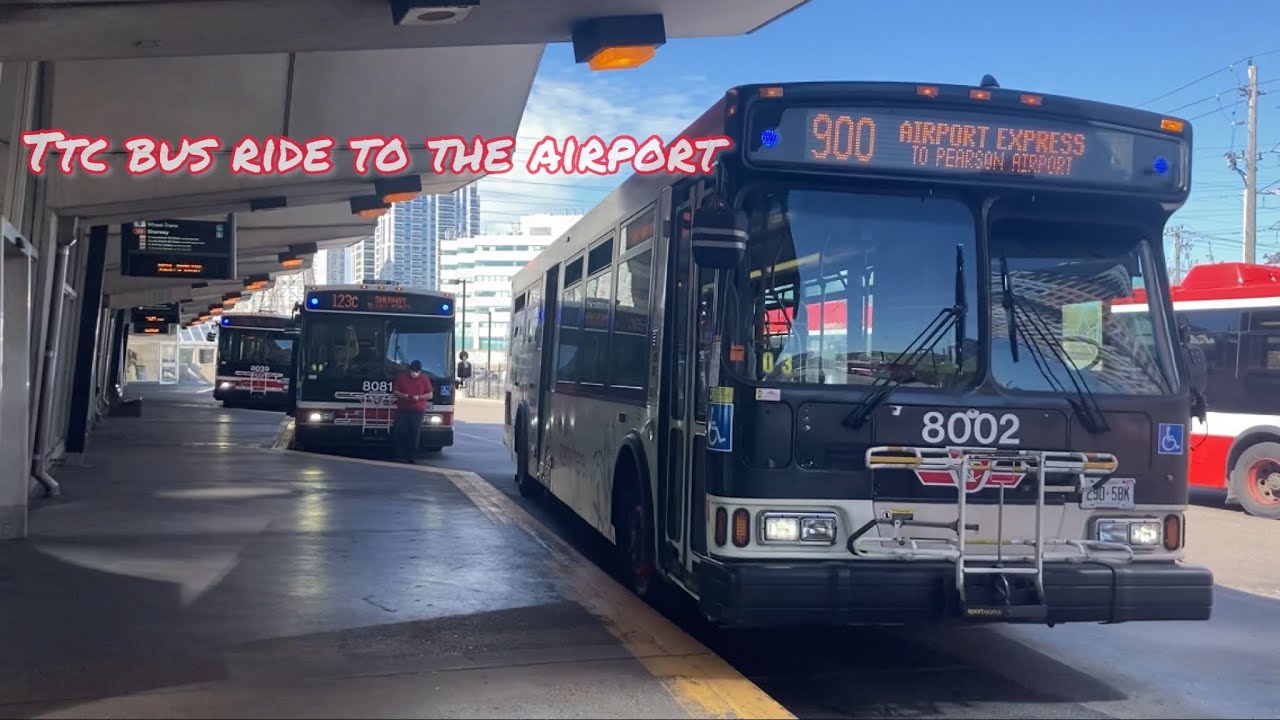 Toronto TTC Bus 2007 Orion VII OG Diesel 8002 900 Airport Ex fr Kipling ...