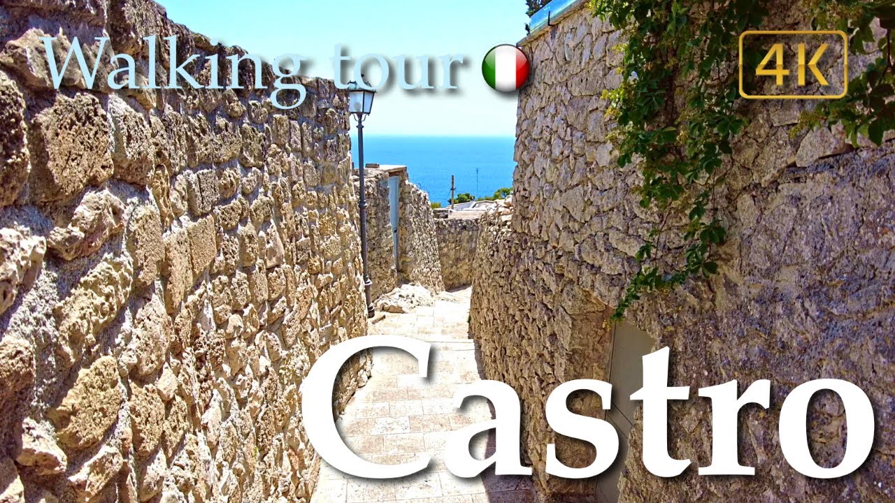 Castro (Puglia), Italy【Walking Tour】History in Subtitles - 4K - YouTube