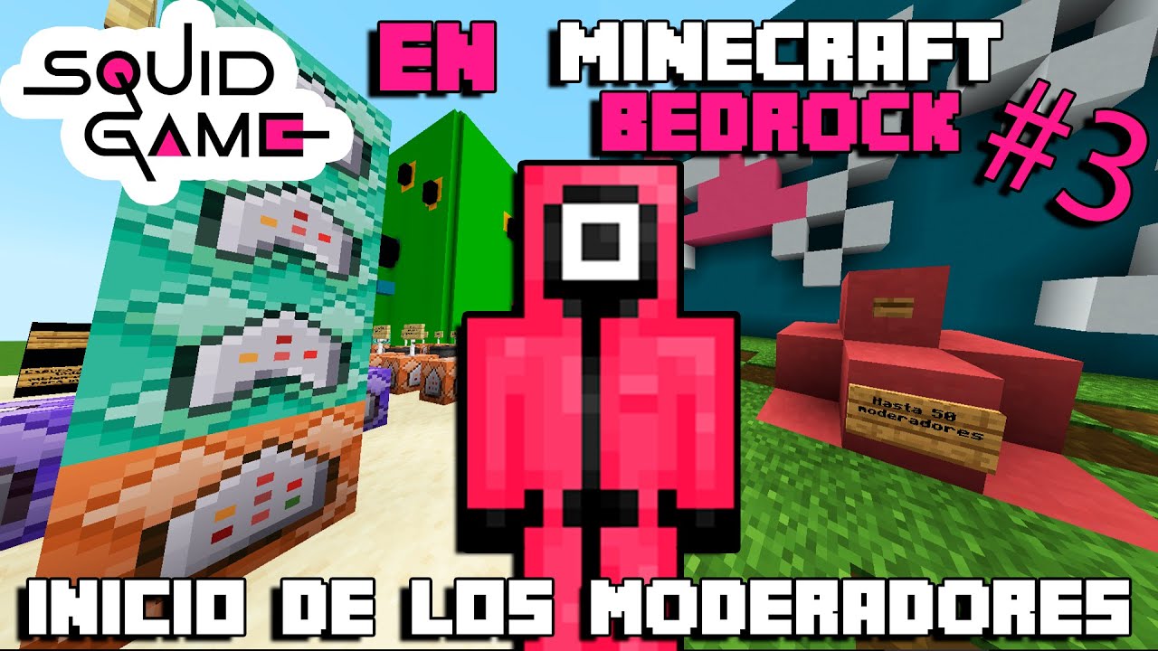 EL JUEGO DEL CALAMAR en MINECRAFT BEDROCK || INICIO DE MODERADORES [EP ...