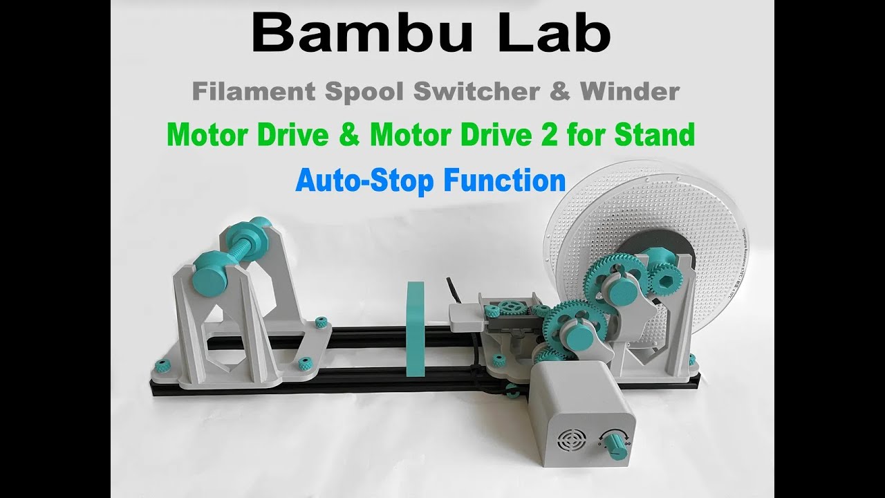 Bambu Lab Filament Spool Winder - Upgraded - YouTube