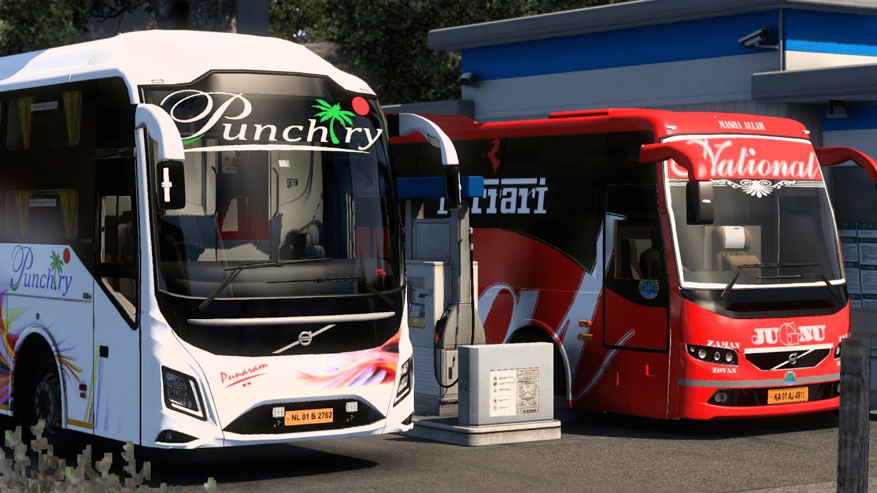Punchiry Volvo 9600S || BLR-KL || High Speed Chase #ets2 #lynxmodding # ...