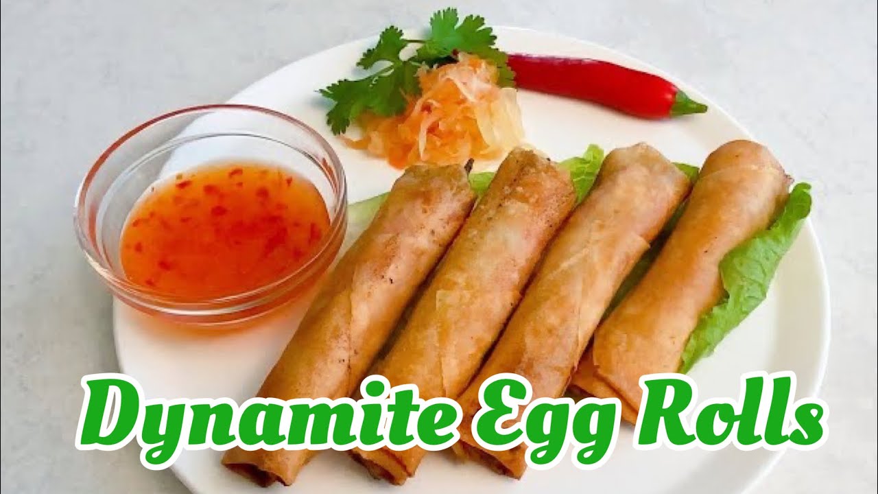 Dynamite Egg Rolls l Stuffed Peppers Fried Egg Rolls | ASMR - YouTube