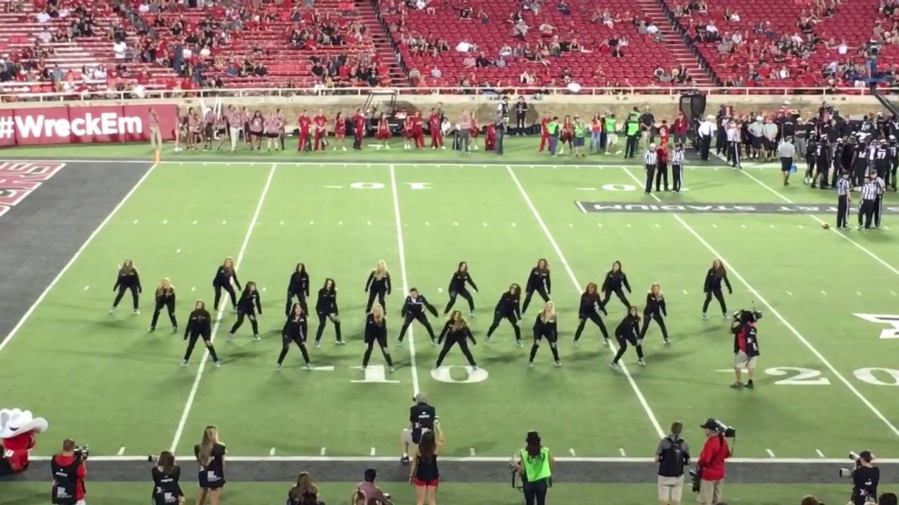 Texas Tech Pom Squad Gameday Performance 090316 - YouTube