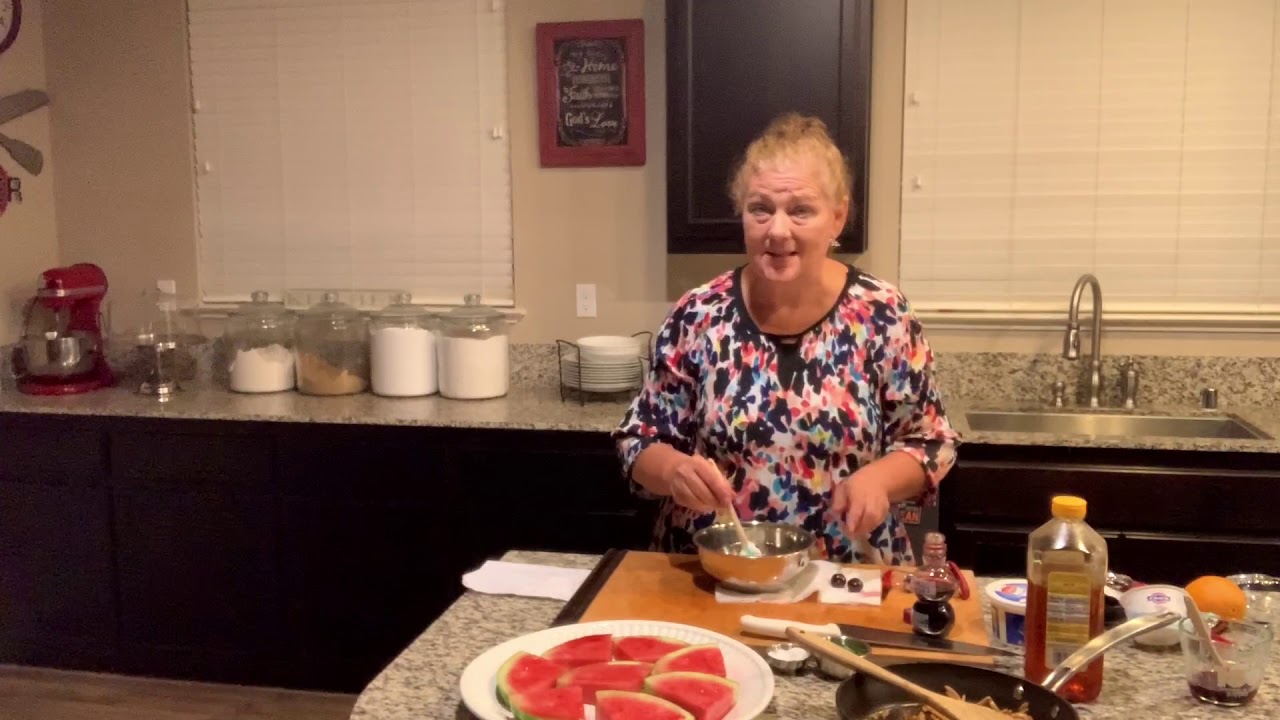 Cooking with Chef Cynthia: Summer Series, Watermelon Dessert - YouTube