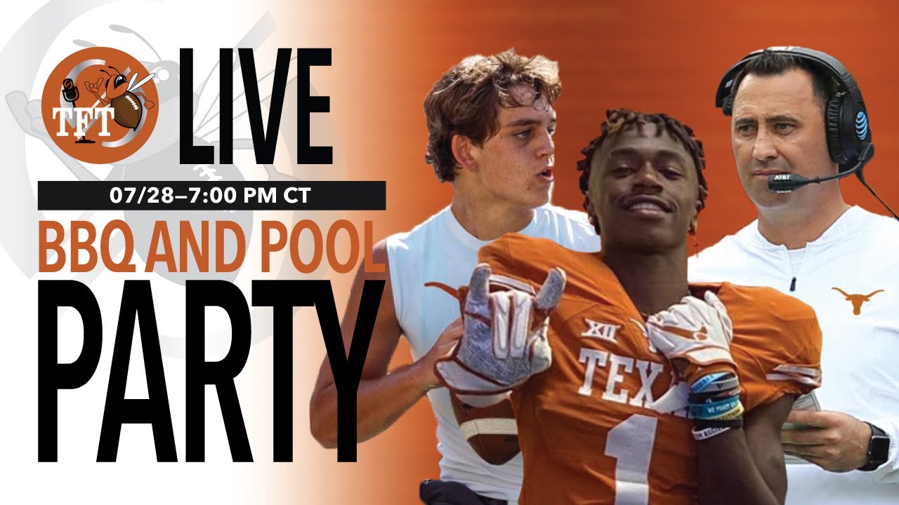 Talking Texas Longhorn Pool Party and Fall Camp Preview - YouTube