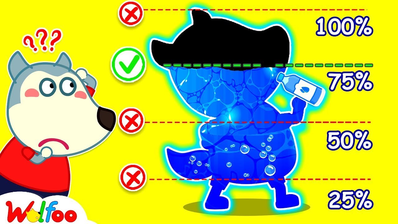 Wolfoo, How Much Water Is Enough to Drink | Learn Good Habits for Kids ...