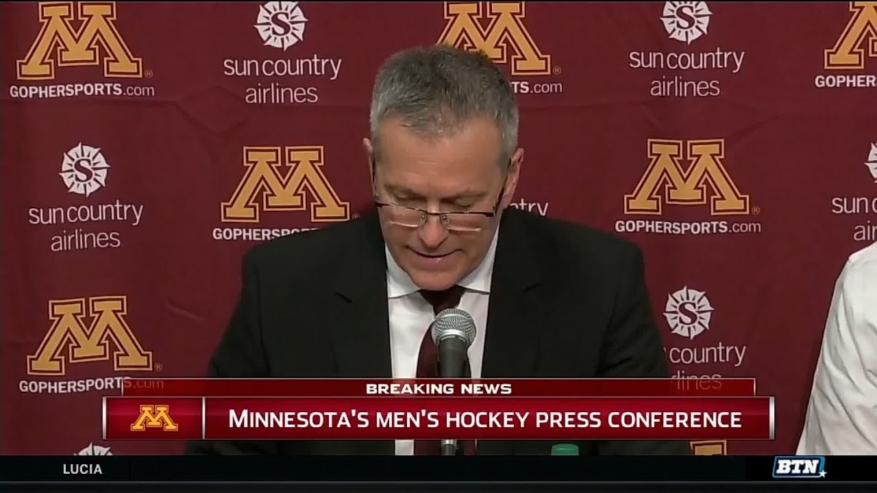 Don Lucia Steps Down as Minnesota Hockey Coach - YouTube