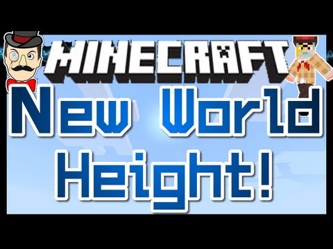 Minecraft NEW WORLD HEIGHT ! Build in the Sky - 256 Blocks High ! - YouTube