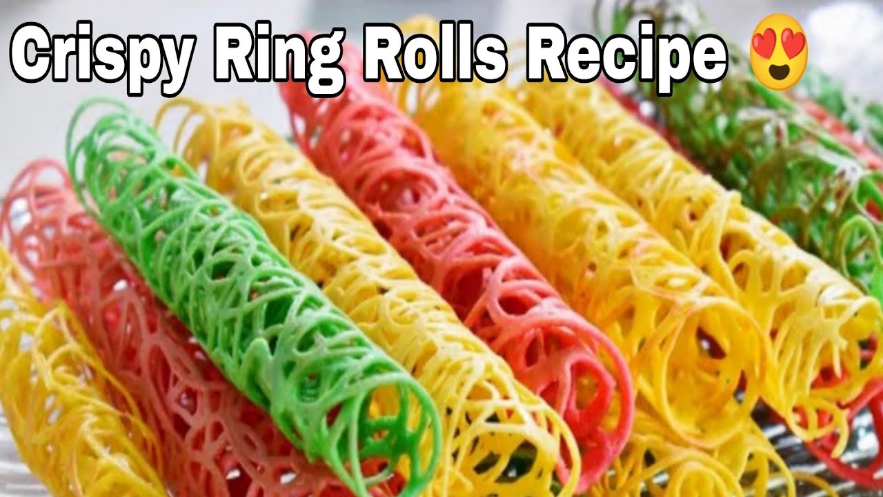 Crispy Rings Rolls Recipe 😍 - YouTube