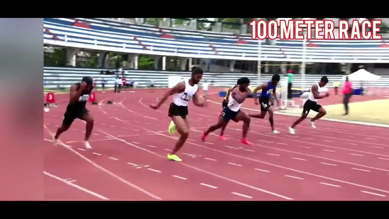 100 Meter Races Men in India Grand Prix - YouTube