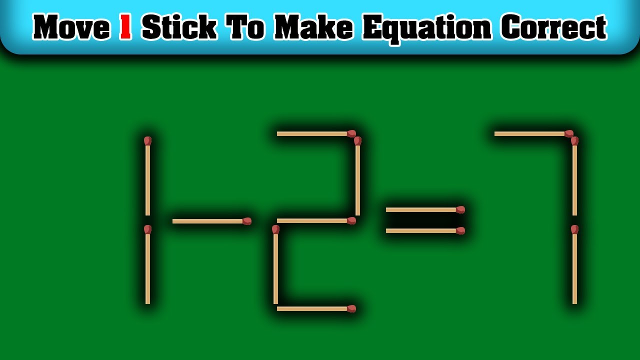 The Matchstick Method: A New Perspective on Problem Solving - YouTube