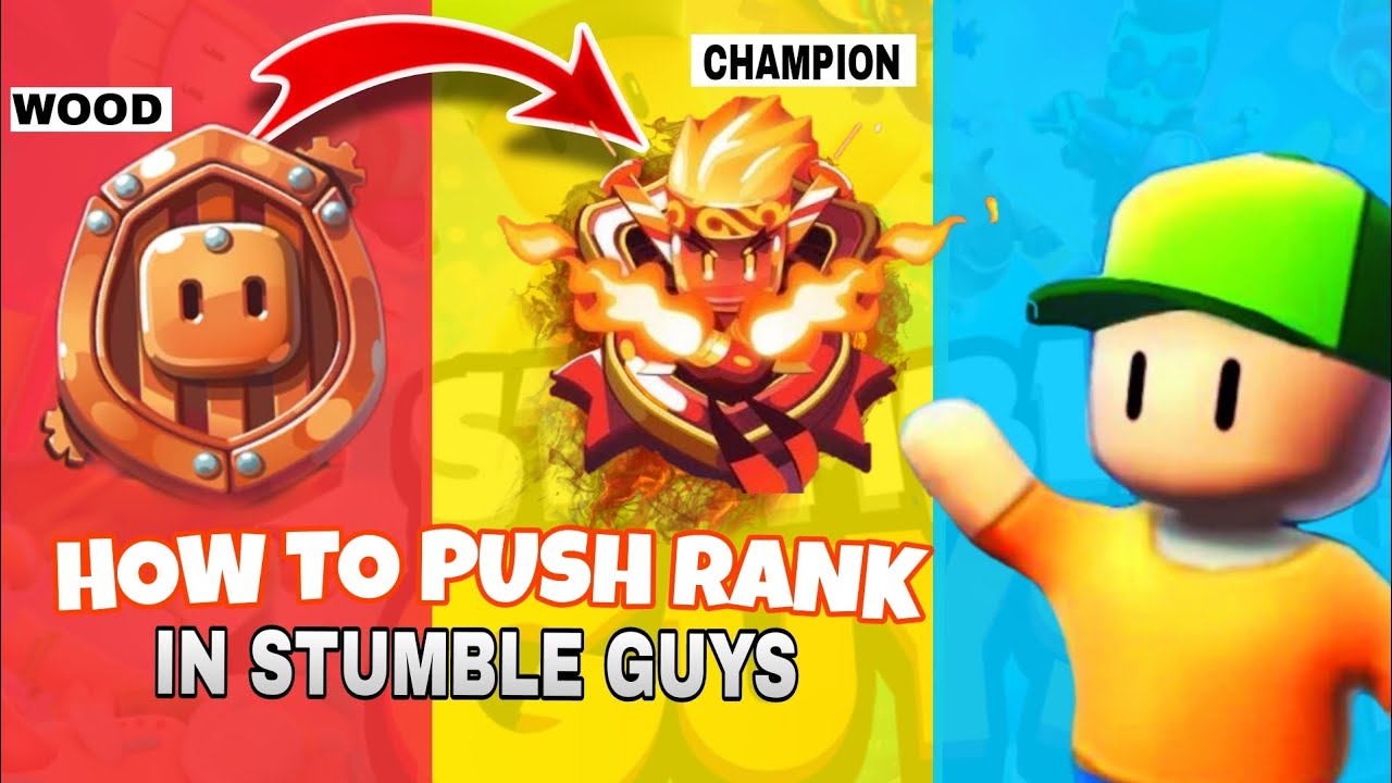 HOW TO PUSH RANK IN STUMBLE GUYS 😇 PUSH RANK IN STUMBLE GUYS - YouTube